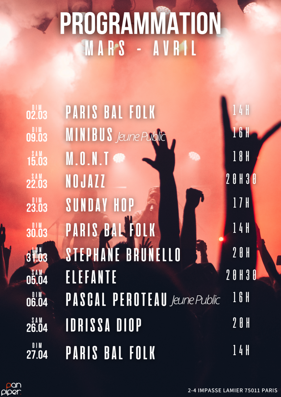 Pan Piper Live - Concerts